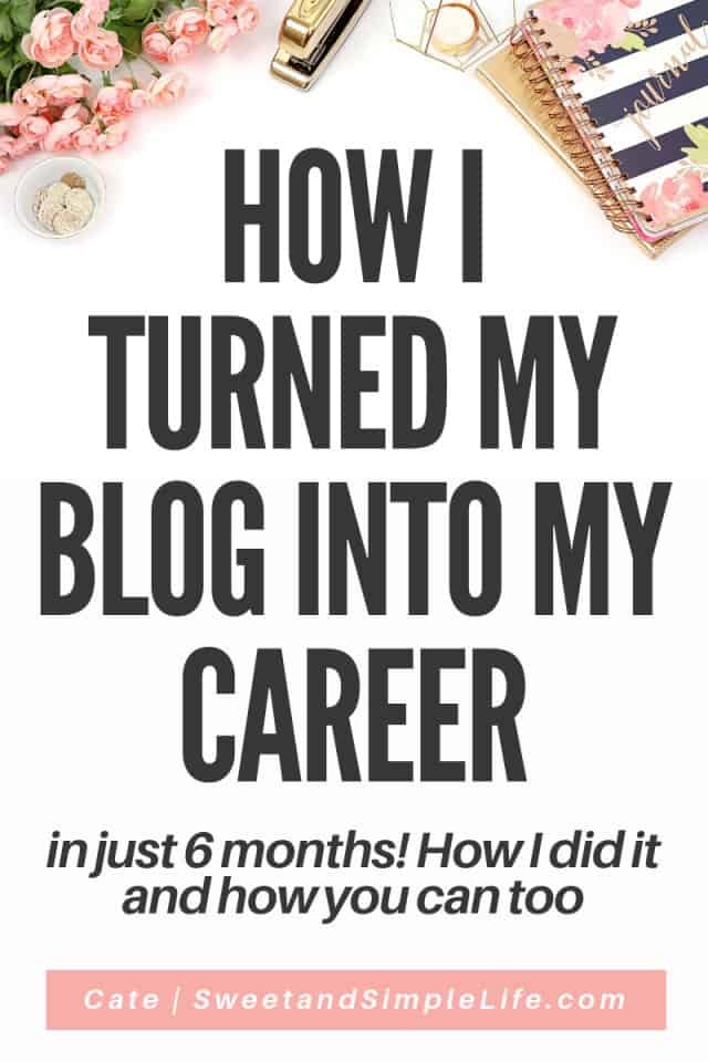 How to Turn Your Hobby Blog into a Real Career (in just six months)!