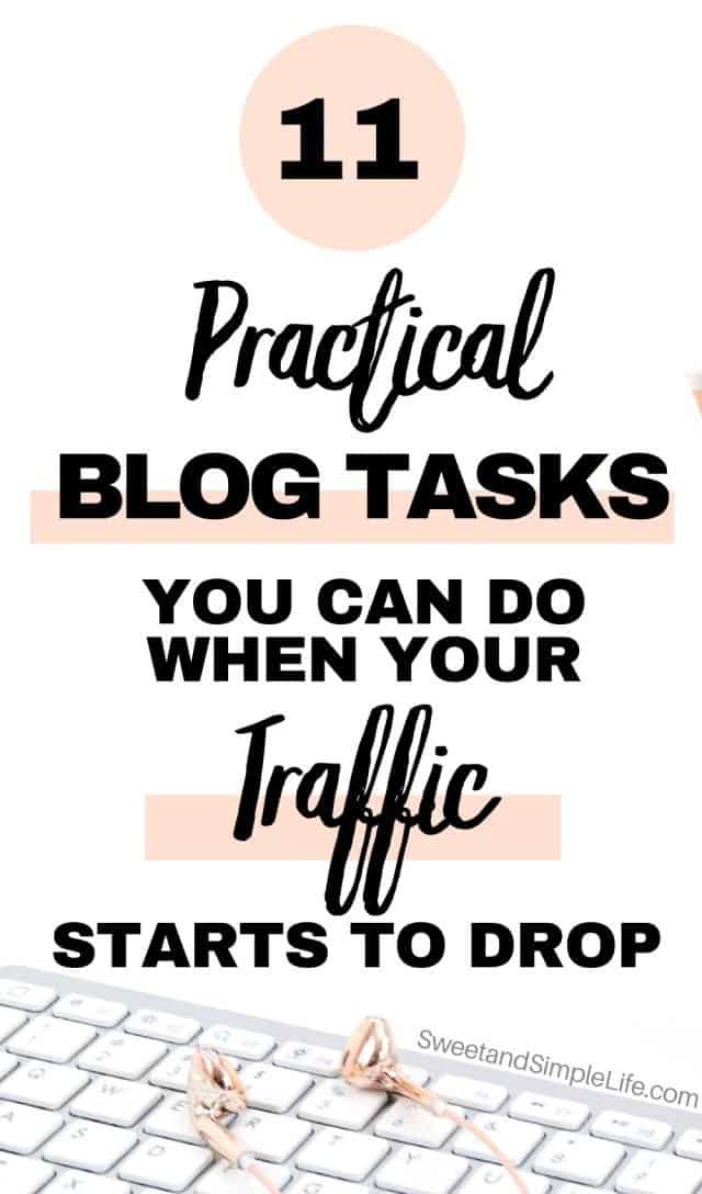 11 Practical Things You Can Do When Your Blog Traffic Drops
